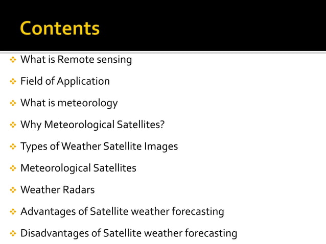Remote sensing for | PPTX | Weather | Science