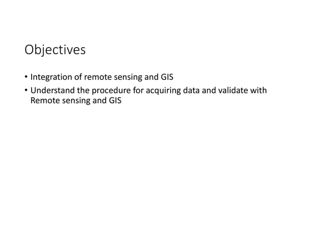 Remote sensing & GIS | PDF