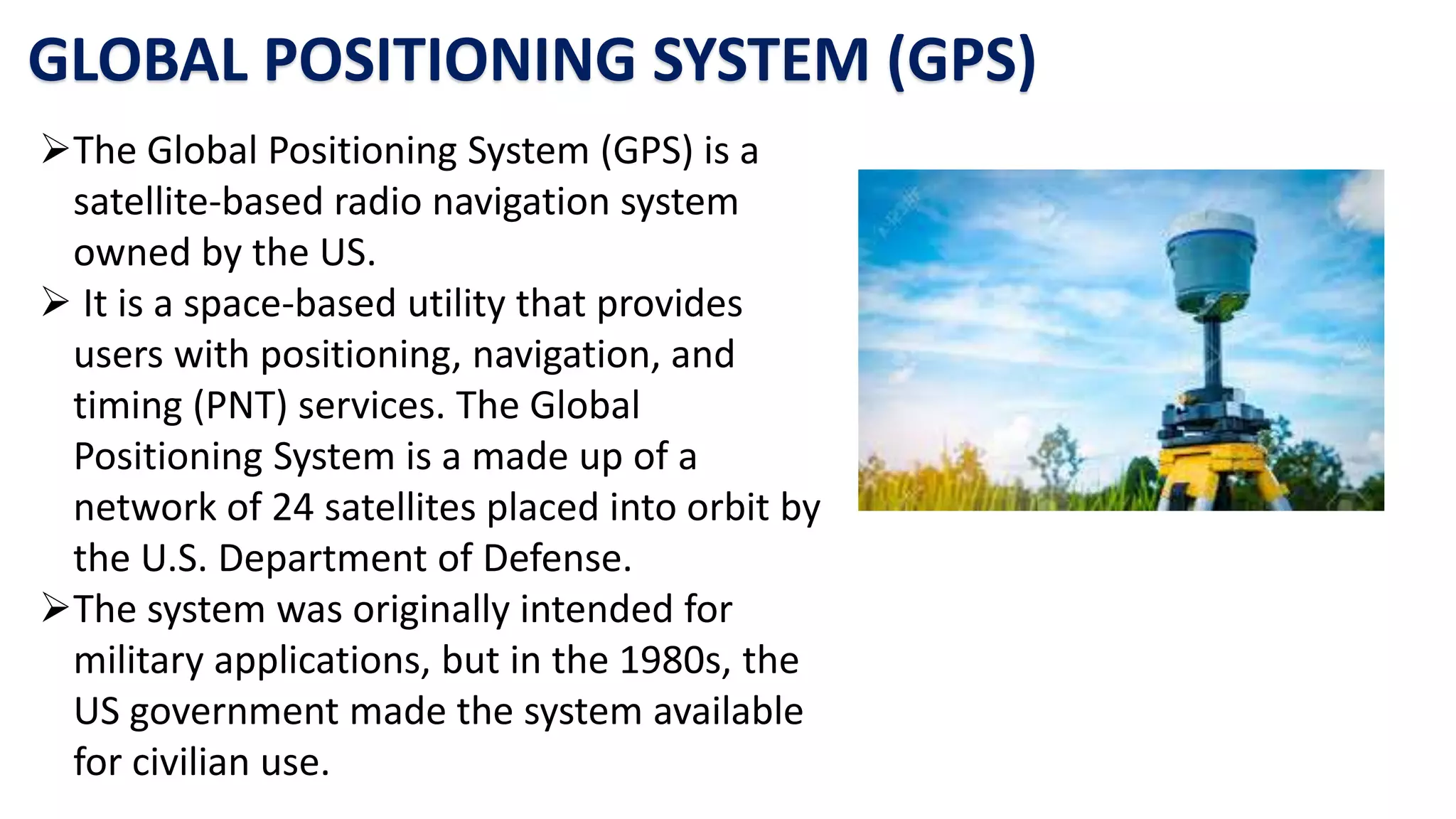 Remote sensing, GPS and GIS ppt | PPTX