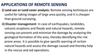 Remote sensing, GPS and GIS ppt | PPTX