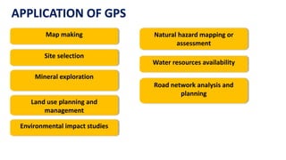 Remote sensing, GPS and GIS ppt | PPTX