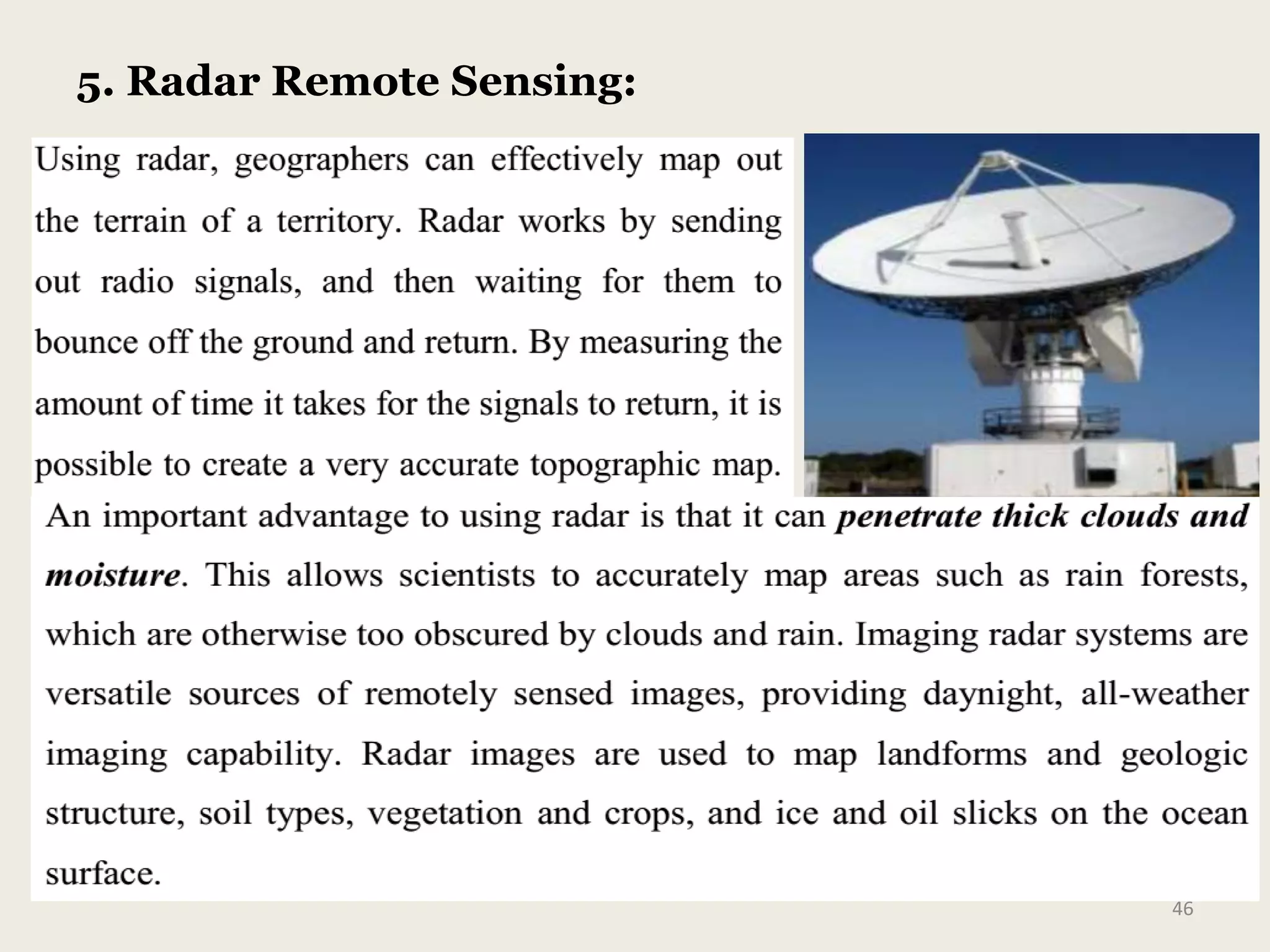 Remote sensing: Its Application & Types | PDF