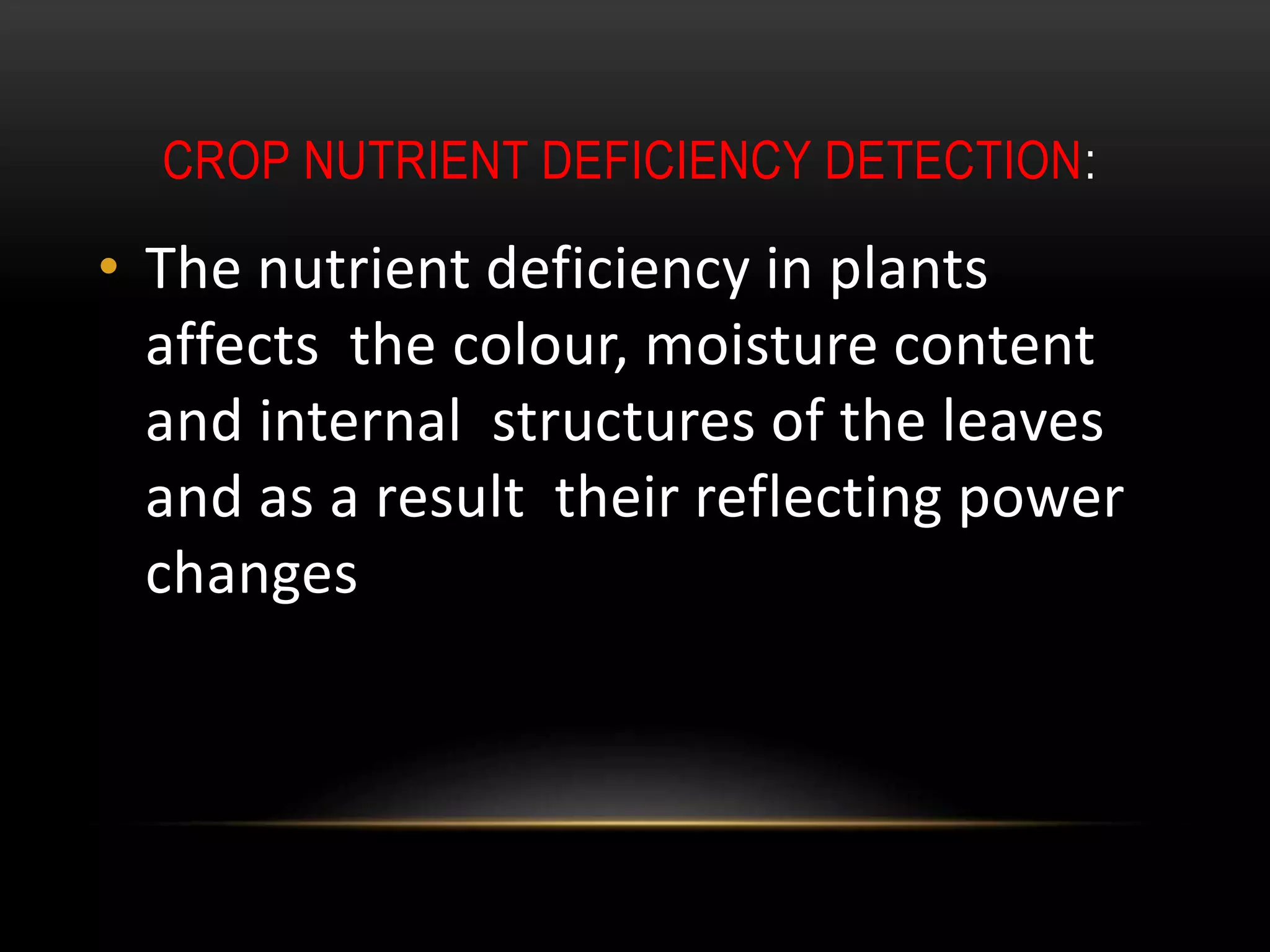 Remote sensing in agriculture | PPTX