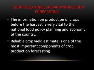 Remote sensing in agriculture | PPTX