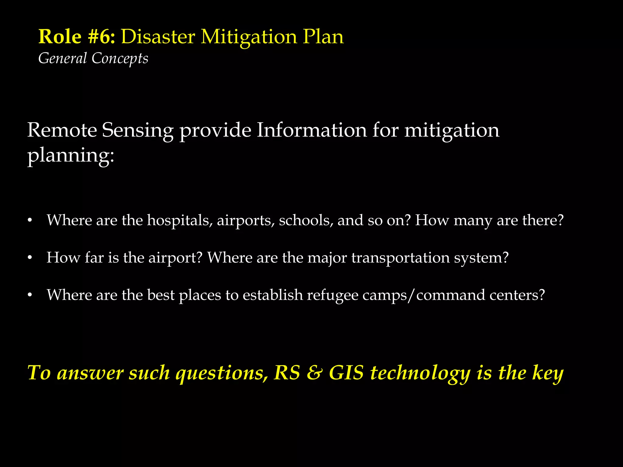 Remote sensing in disaster management 101 | PPT