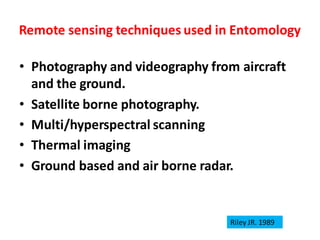 Remote sensing in entomology | PDF
