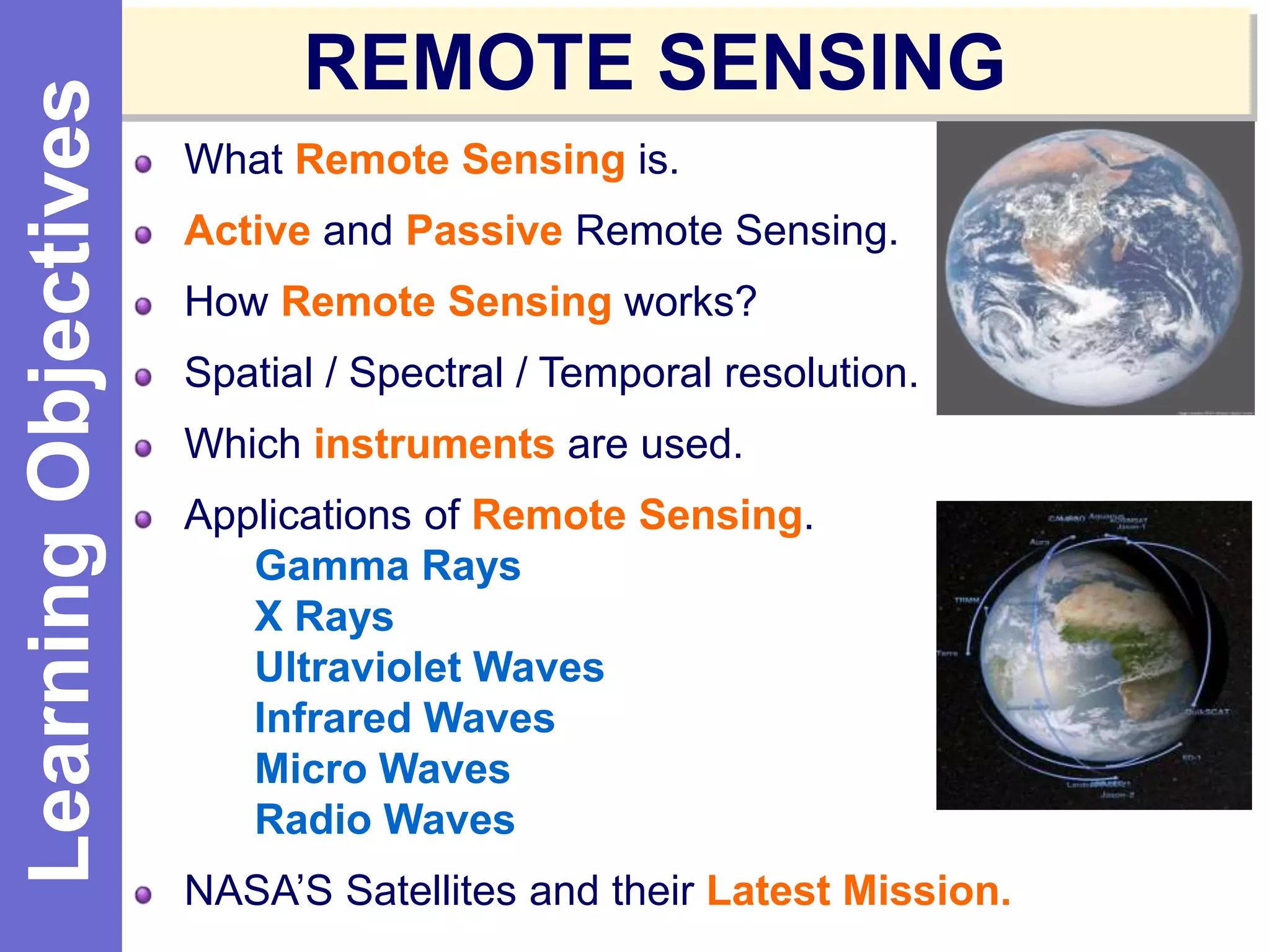 Remote sensing | PPTX