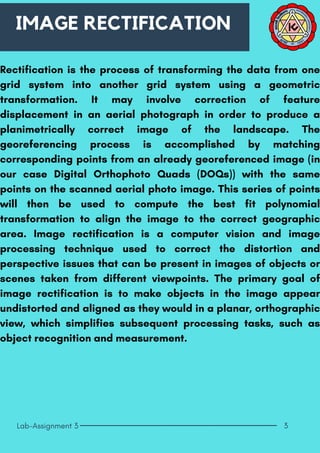 Image Rectification in Erdas Imagine Remote Sensing | PDF