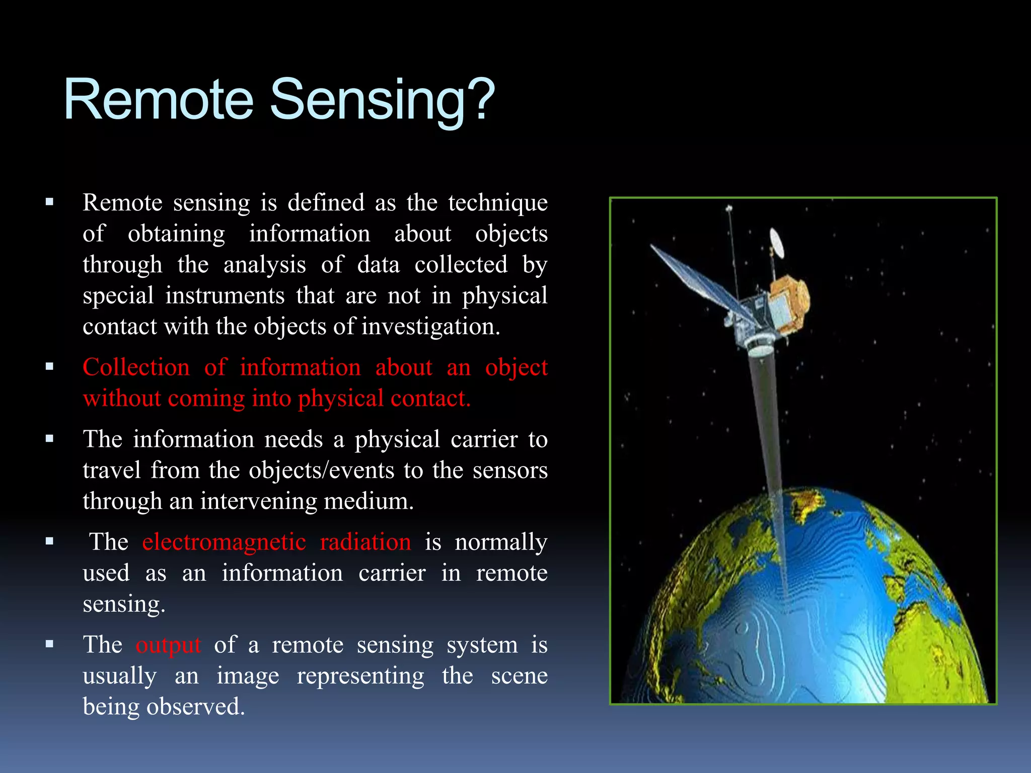 Remote Sensing Ppt Ppt