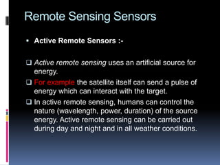Remote sensing ppt | PPTX | Geography | Science