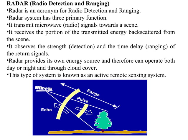 Chapter 3: Remote sensing Technology | PPT