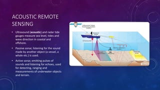 Remote sensing technology and applications | PPTX