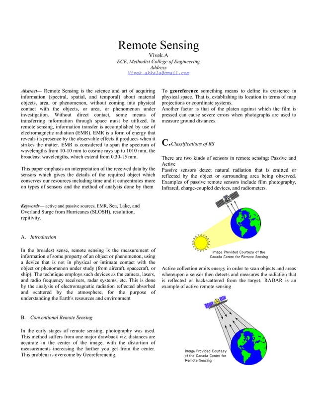 Remote Sensing Vivek | PDF