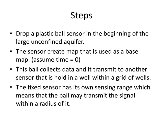 Remote sensing water table | PPSX