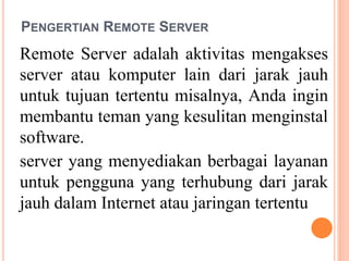 REMOTE SERVER.ppt