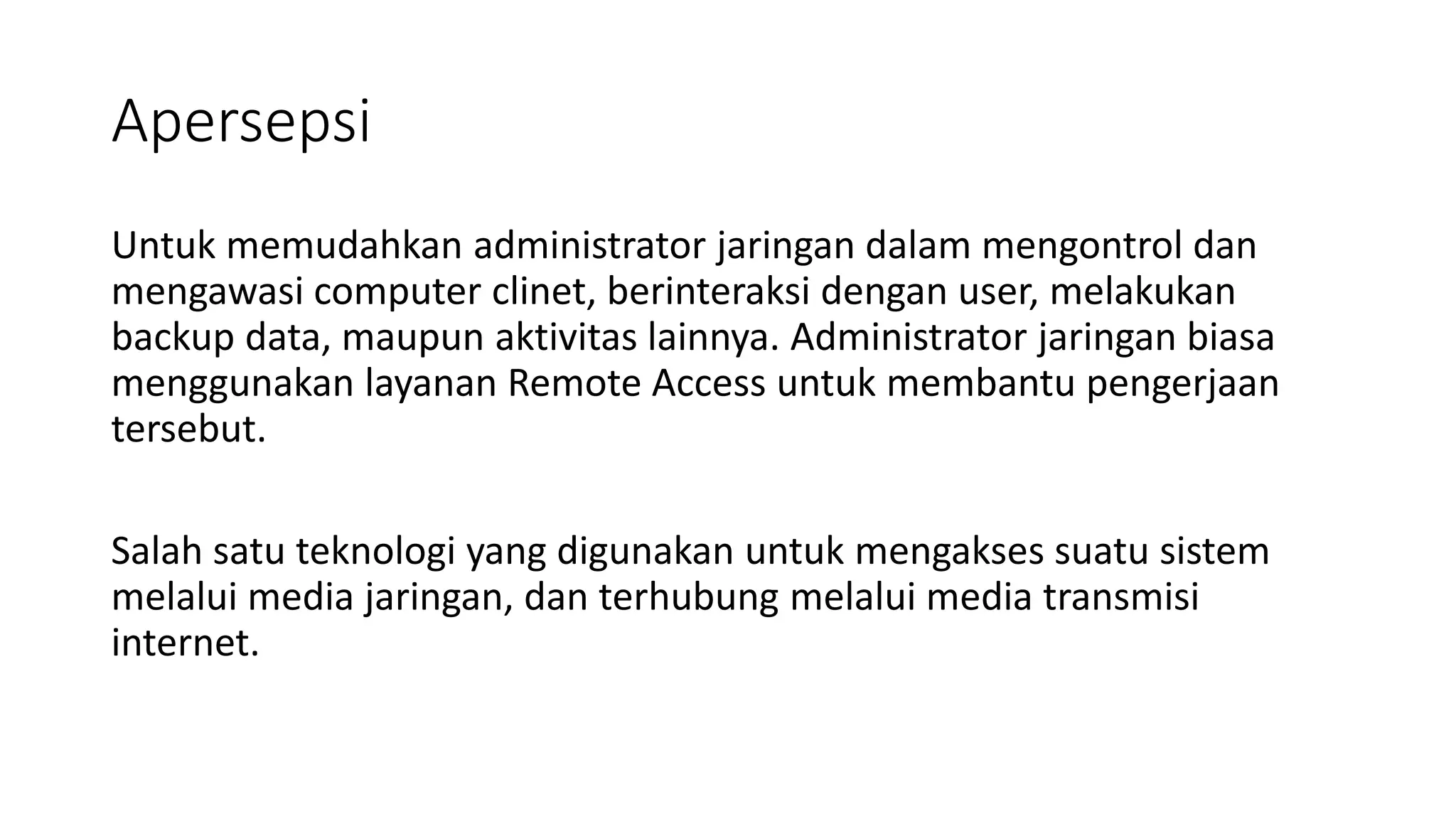 materi remote server yang dapat dipelajari pada semester ganjil kelas 2 ...