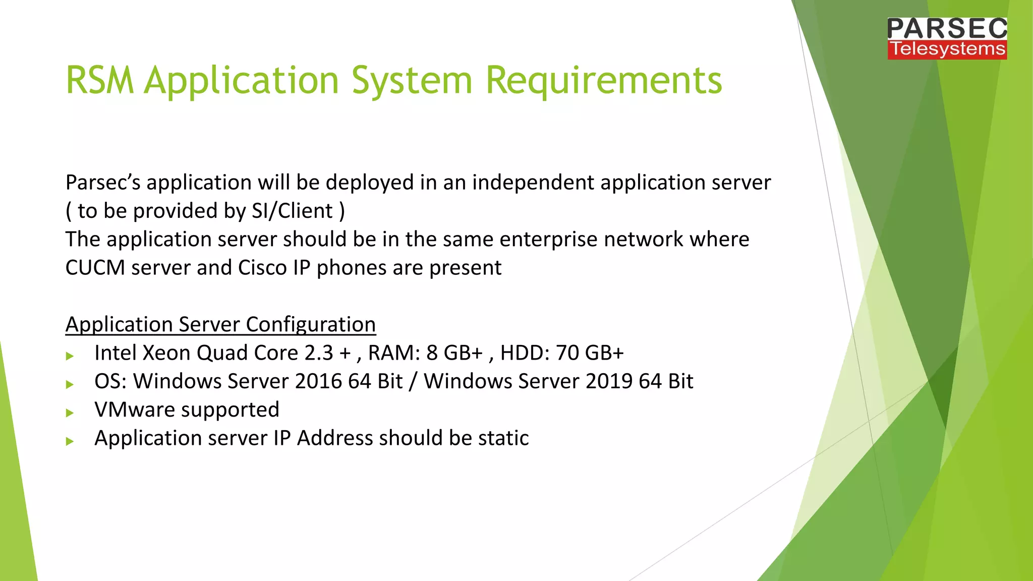 MARS Remote Silent Monitoring ( RSM ) for Cisco CUCM | PPT