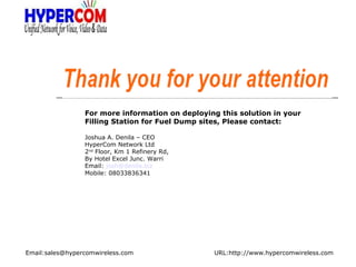 Remote Tank Level Hypercom Presentation V1 | PPT