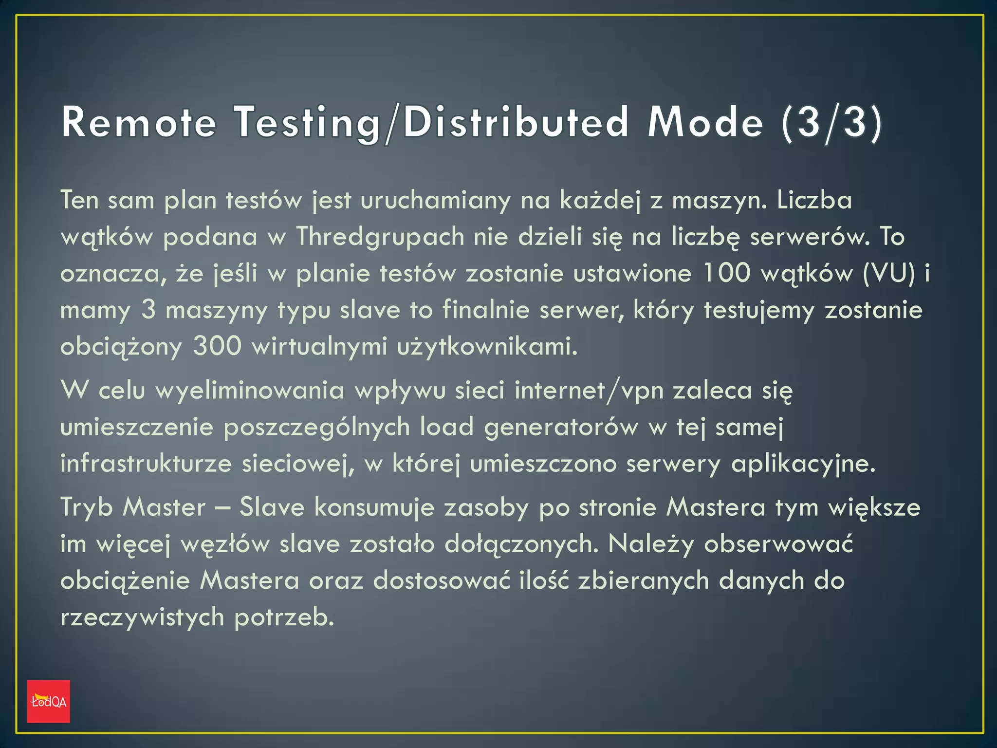 Remote testing with JMeter | PPT