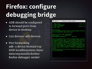 Remote web debugging at mobile devices in Safari and Firefox | PDF