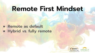 Remote work by Mark Locklear | PDF