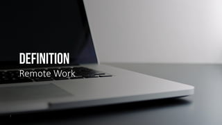💬 Remote work home office powerpoint presentation template | PDF