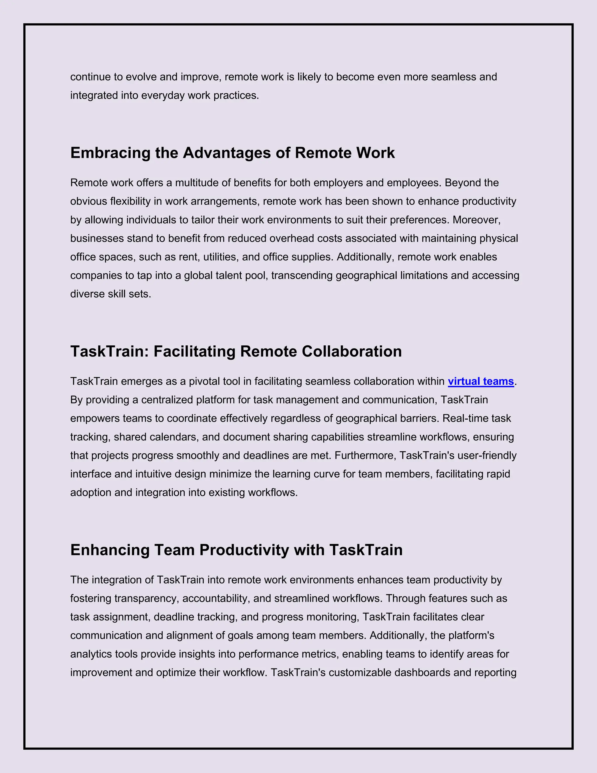 Remote Work Revolutionized_ TaskTrain's Role in Maximizing Virtual Team Advantages.pdf