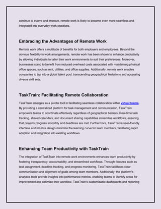 Remote Work Revolutionized_ TaskTrain's Role in Maximizing Virtual Team Advantages.pdf | Web ...