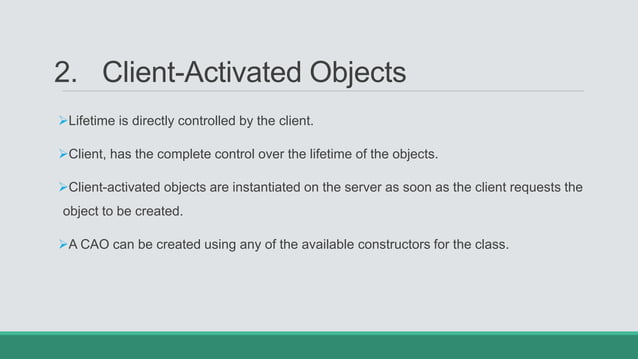 Remoting and serialization | PPTX