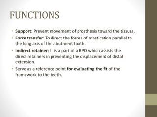 Preparation of the mouth for removable partial denture | PPTX