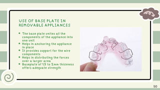 Removable Appliances in Orthodontics | PPT | PDF