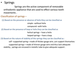 Removable orthodontic appliance | PPTX