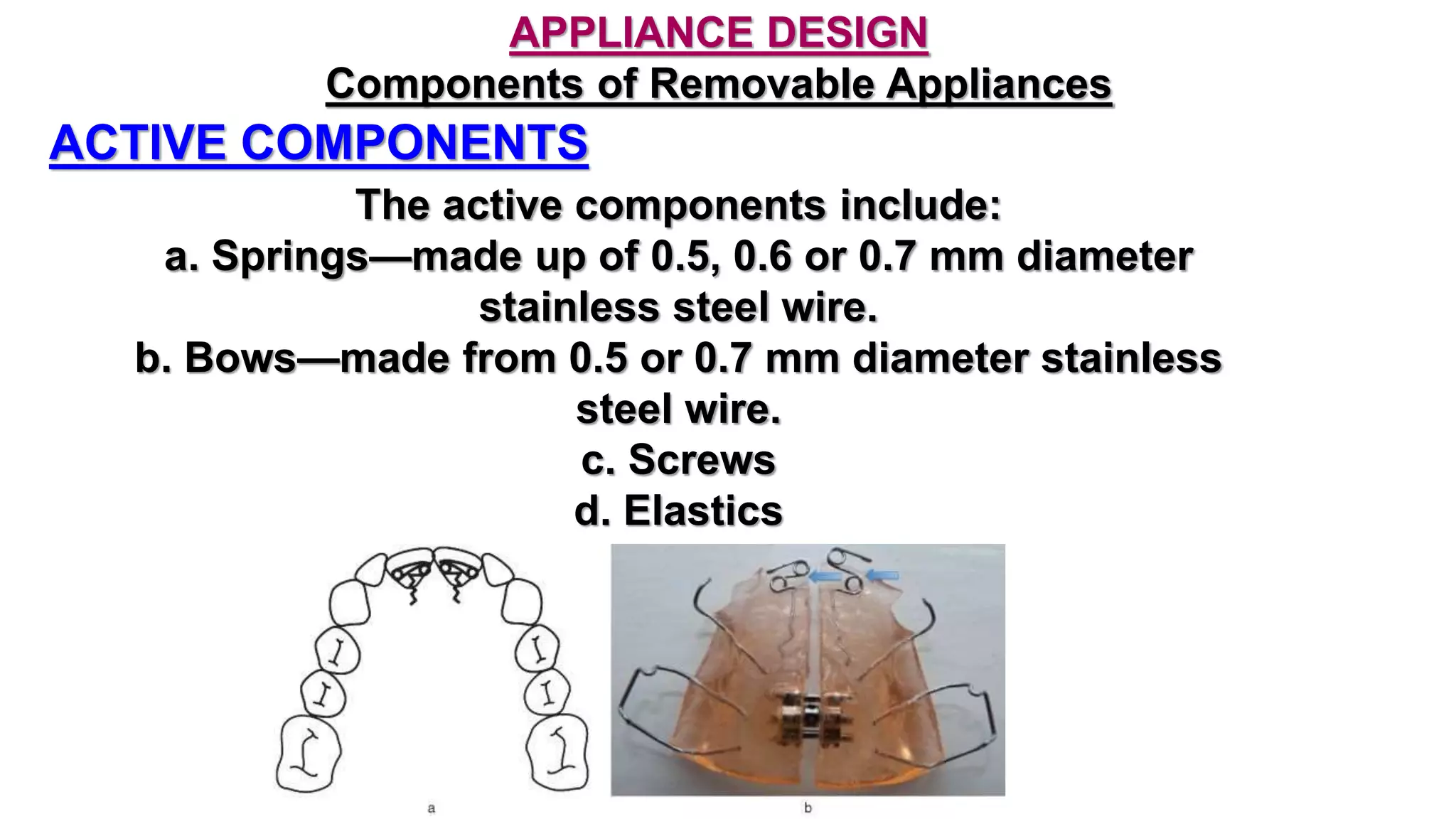 Removable orthodontic appliance | PPTX
