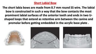 Removable orthodontic appliance | PPTX