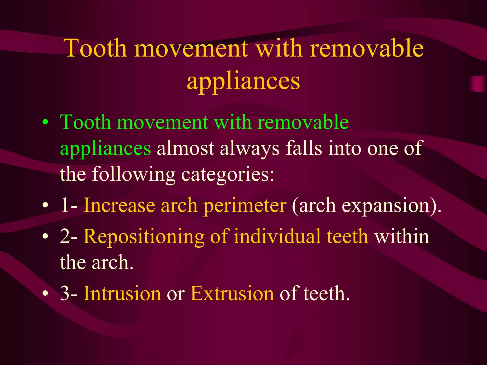 Removable Orthodontic Appliances | PDF