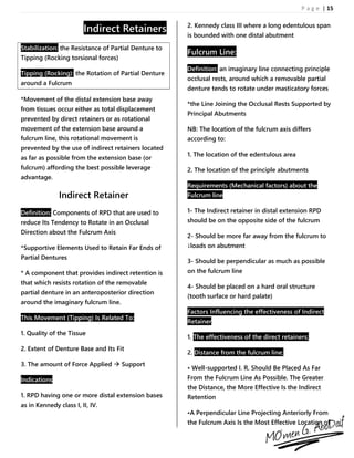 Removable partial denture _ Midterm | PDF
