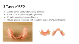 Removable partial denture introduction (part 1) | PDF