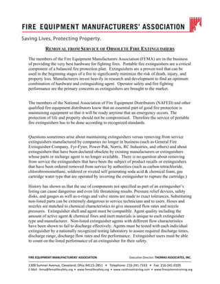 Removal from Service of Obsolete Fire Extinguishers | PDF
