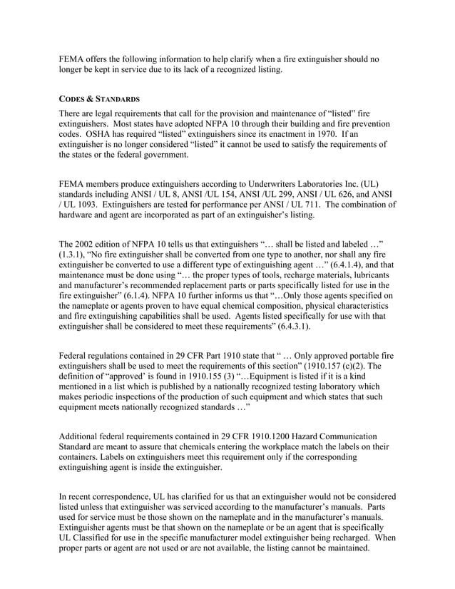 Removal from Service of Obsolete Fire Extinguishers | PDF