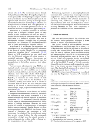 Removal of ammonium and phosphates from wastewater | PDF | Chemistry ...