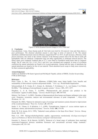 Removal of anionic surfactant from grey water and its comparison with ...