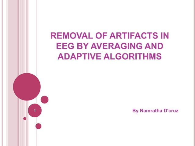 Removal of artifacts in EEG by averaging and | PPTX