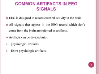 Removal of artifacts in EEG by averaging and | PPTX