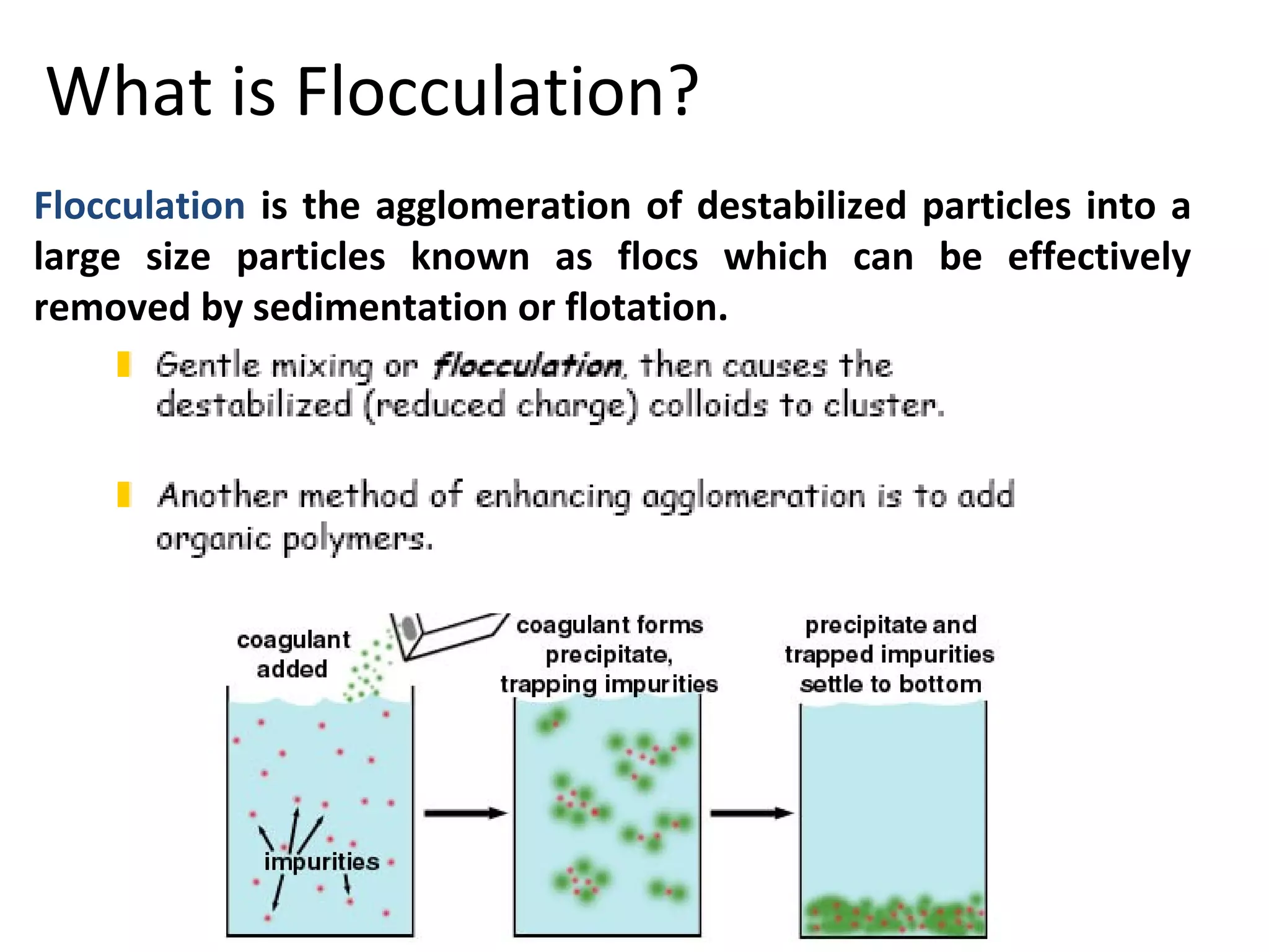 Removal of colour and turbidity (coagulation, flocculation filtration ...
