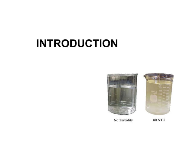 Removal of colour and turbidity (coagulation, flocculation filtration ...