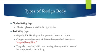 Removal of foreign body from aerodigestive tract | PPTX