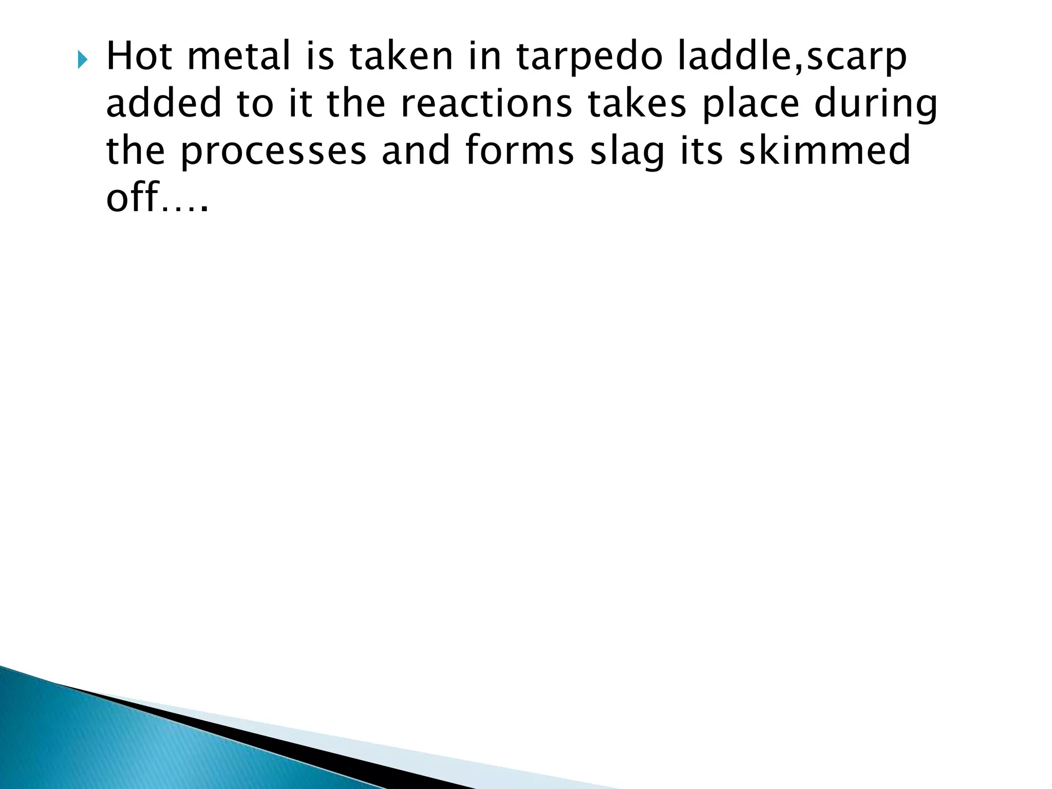 Removal of impurities in steel making | PPTX