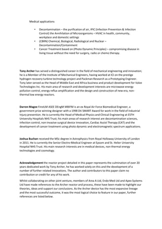 Removal of polluting gasses from the exhaust of combustion engines using mon thermal low energy ...