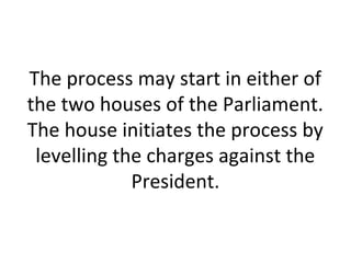 Removal of president | PPT