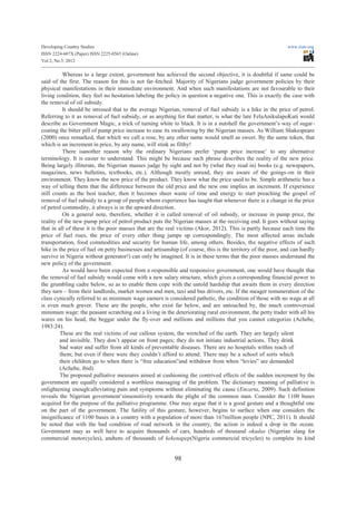 Removal of subsidy a question of trust | PDF